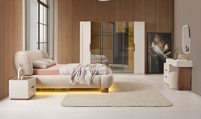Aspera Ceviz Yatak Odası | Medusa Home Mobilya