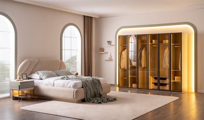 Charisma Glass Yatak Odası | Medusa Home Mobilya